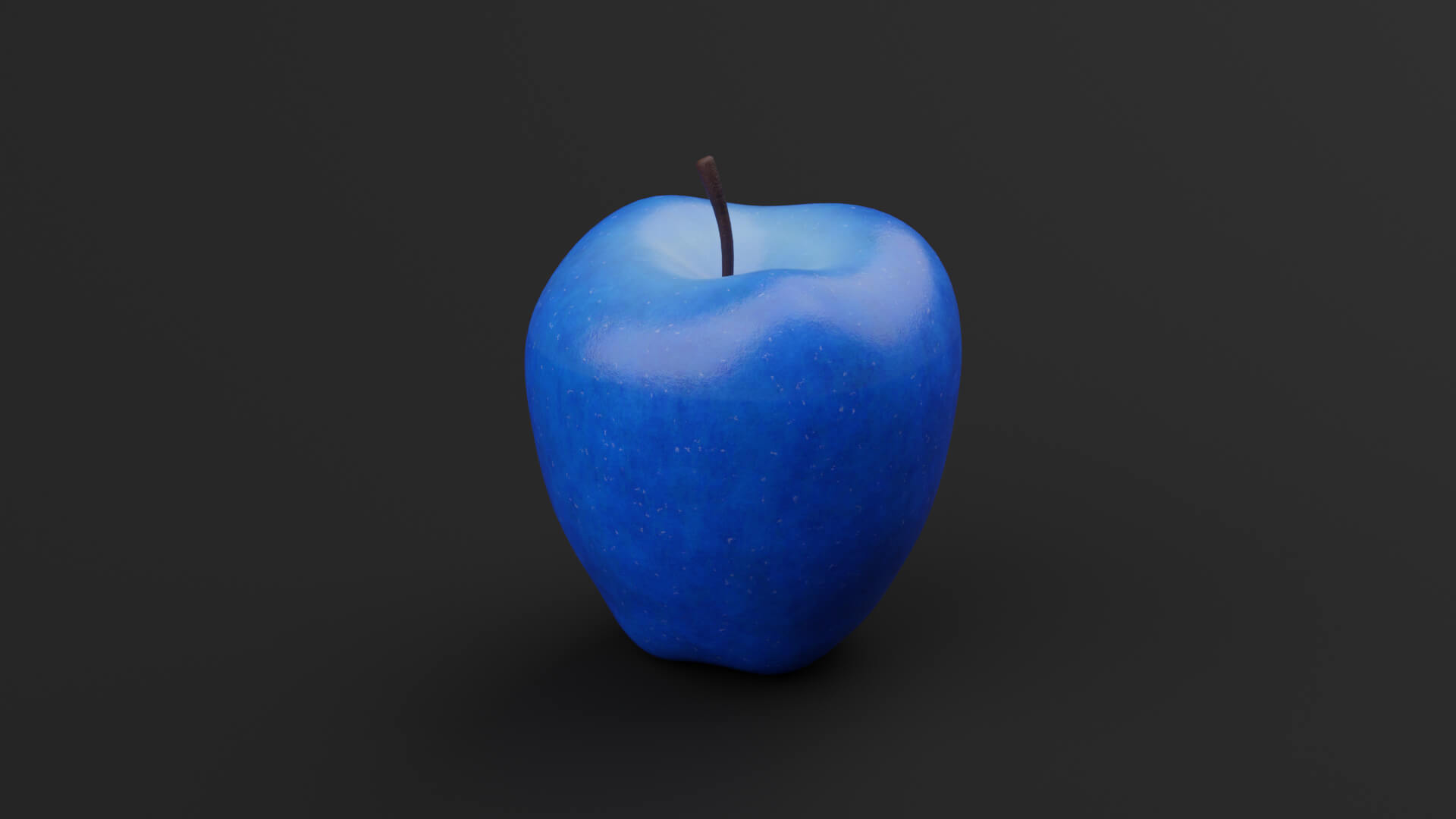 Realistic Blue Apple - 3D Model by ShehataDesigns