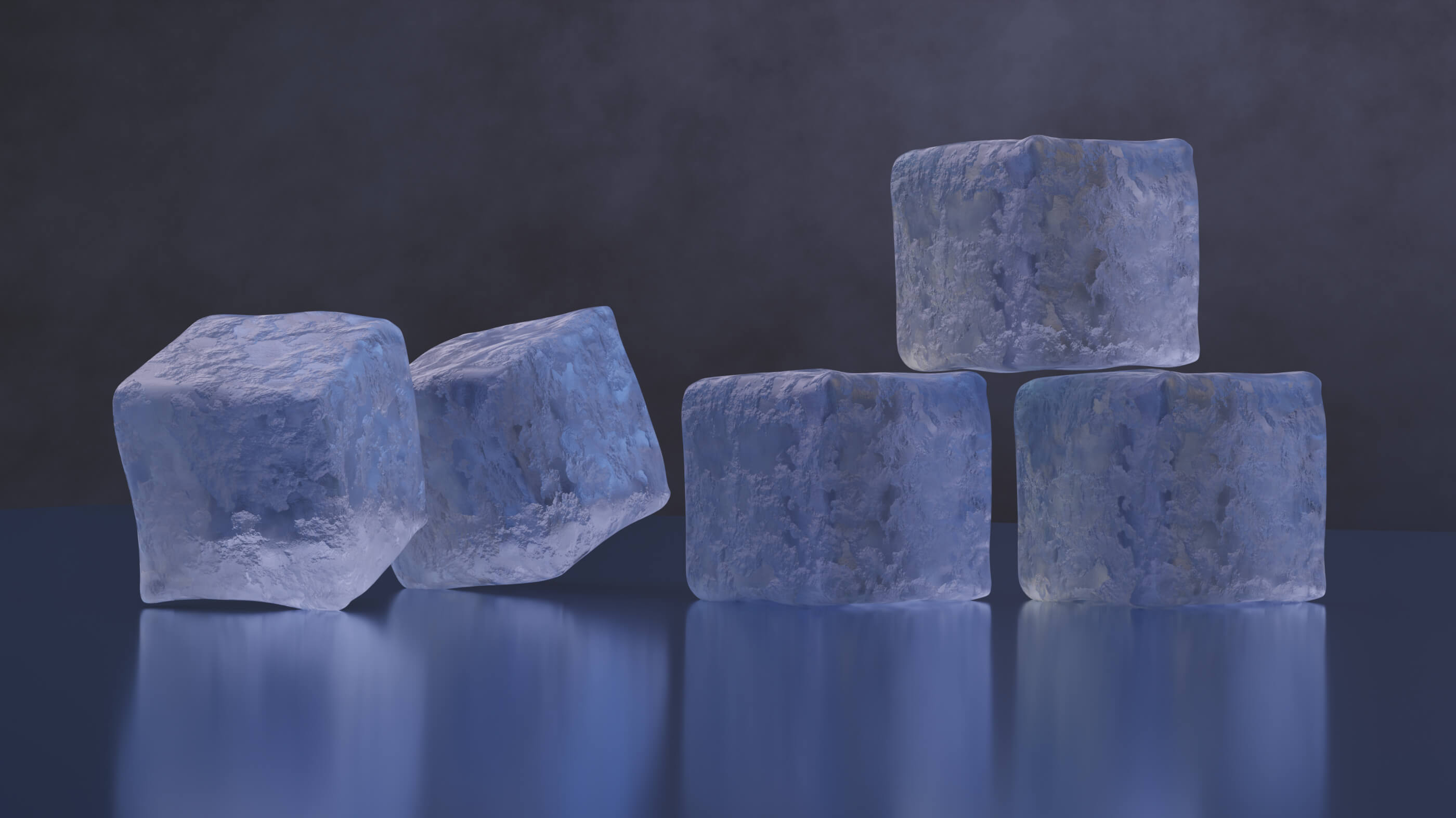 Realistic Ice Cubes - 3D Model by ShehataDesigns