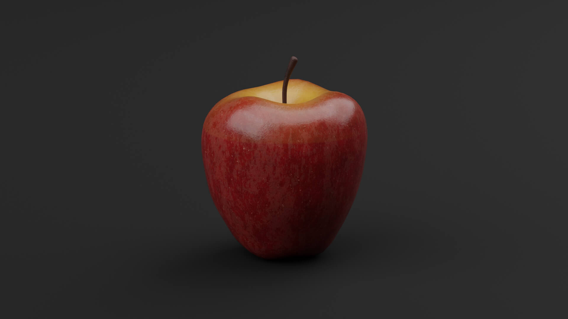 Realistic Red Apple - 3D Model by ShehataDesigns
