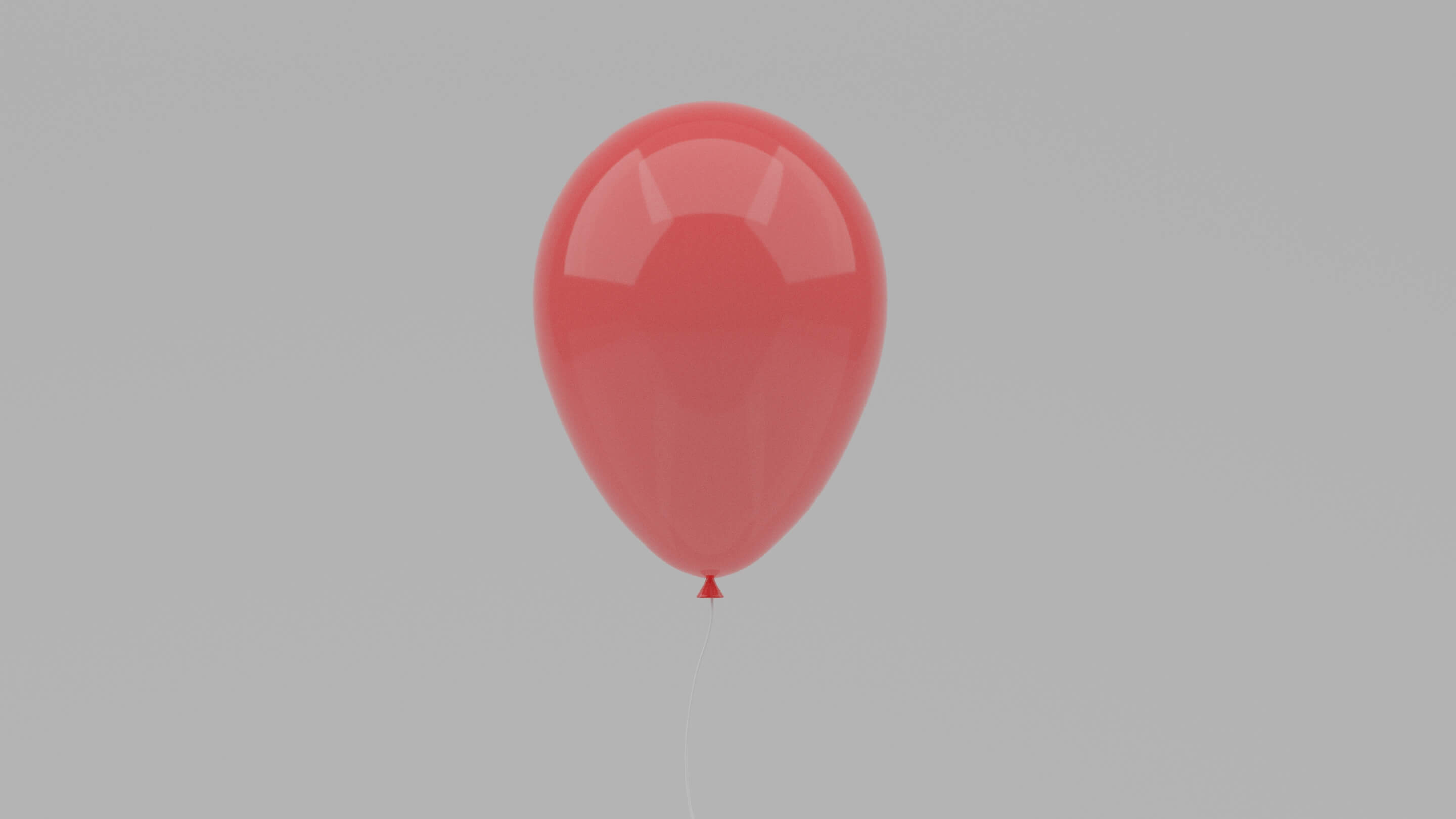 Candy Red Balloon - 3D Model by ShehataDesigns