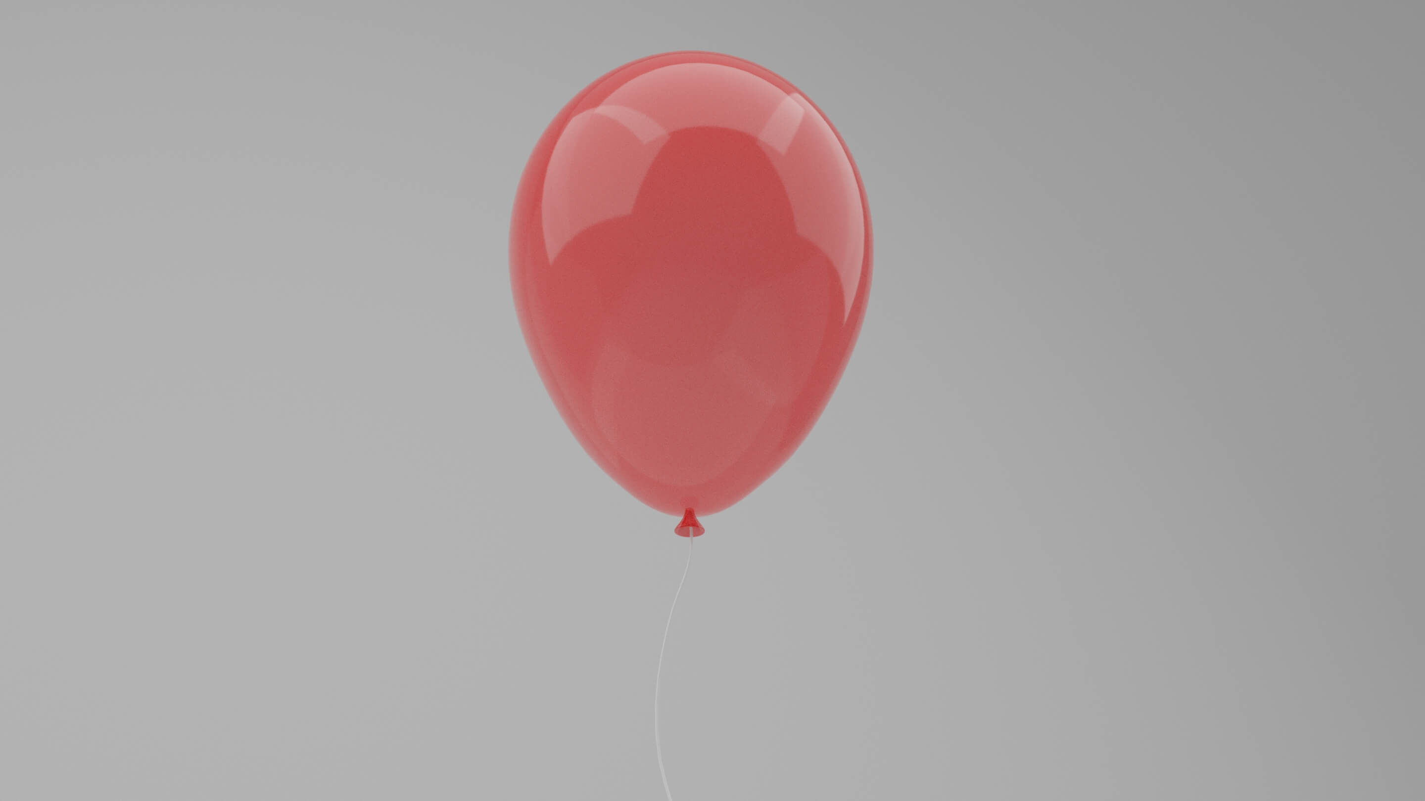 Candy Red Balloon - 3D Model by ShehataDesigns