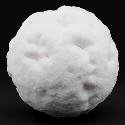 Large Snow Ball - 3D Model by ShehataDesigns