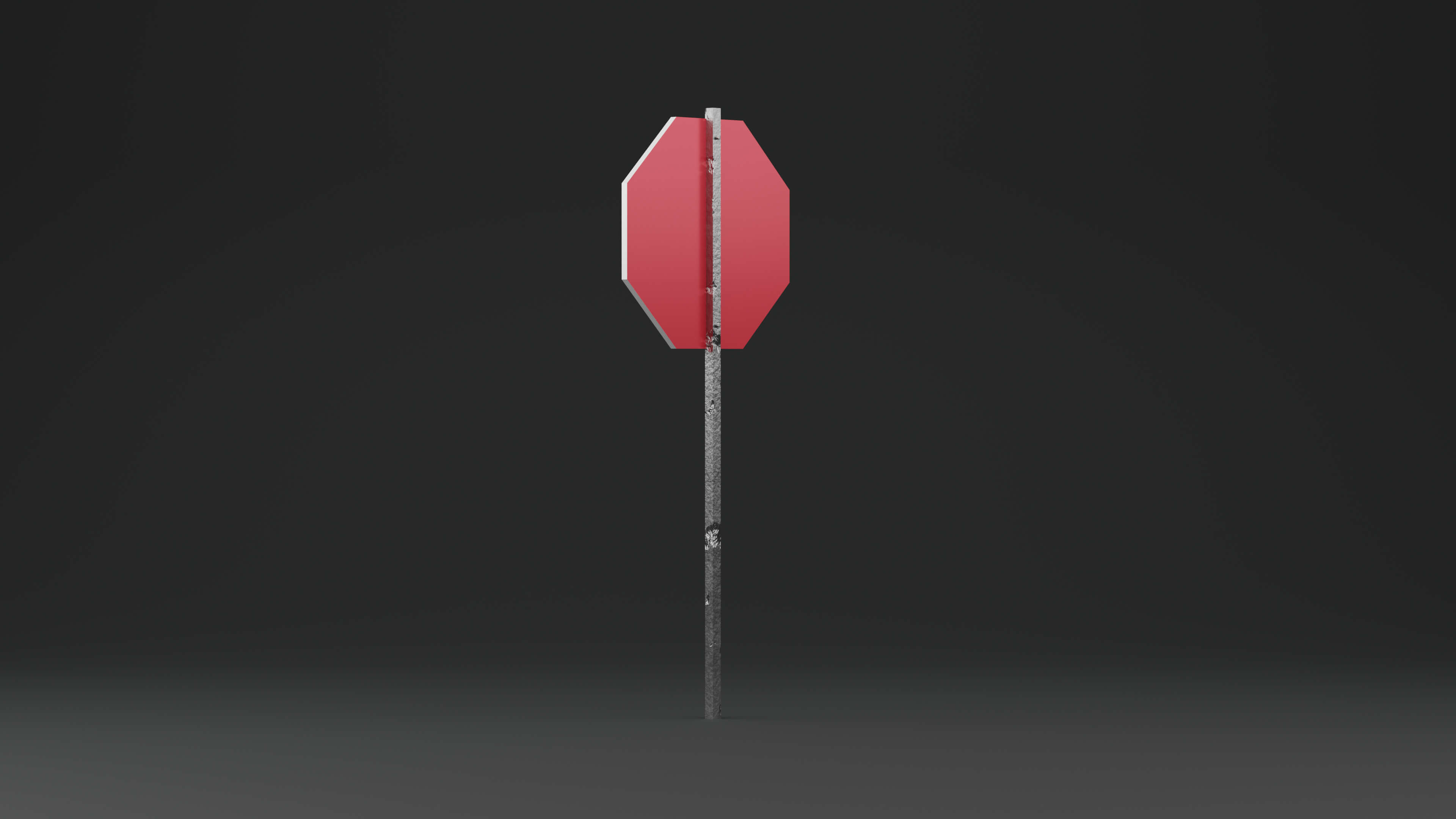 Street Stop Sign - 3D Model by ShehataDesigns