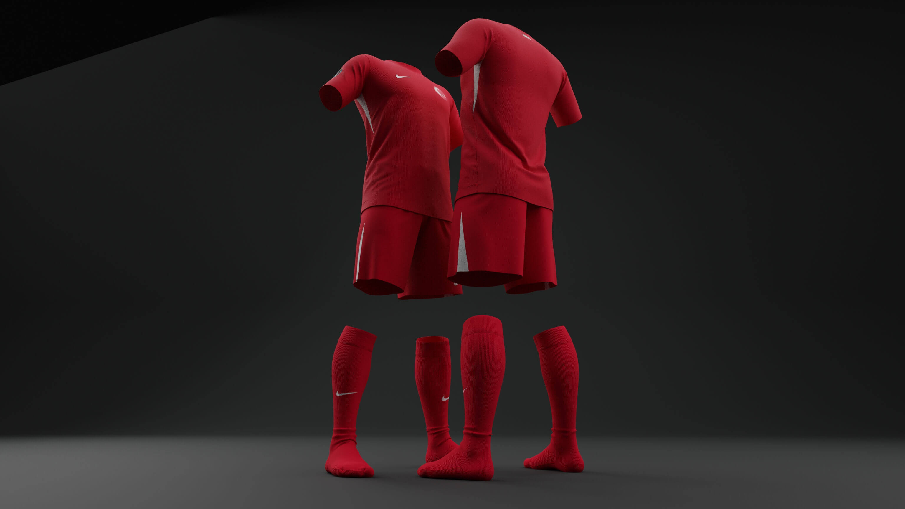 Turkiye 2024 Home Jersey Main - 3D Model by ShehataDesigns