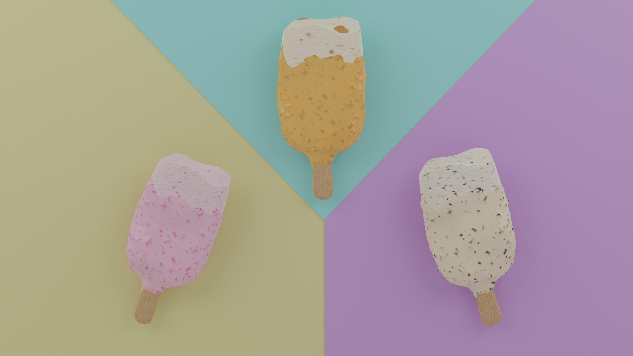 Vanilla Oreo Mega Ice Cream - 3D Model by ShehataDesigns