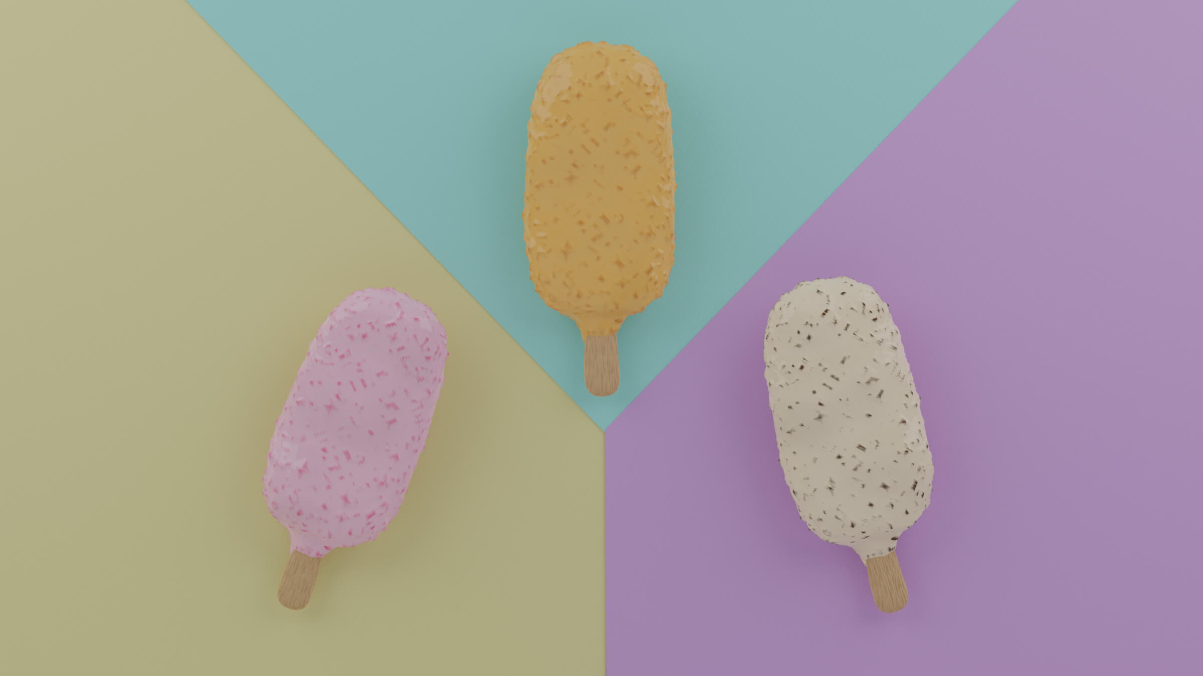 Vanilla Oreo Mega Ice Cream - 3D Model by ShehataDesigns