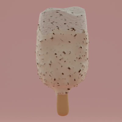 Vanilla Oreo Mega Ice Cream - 3D Model by ShehataDesigns