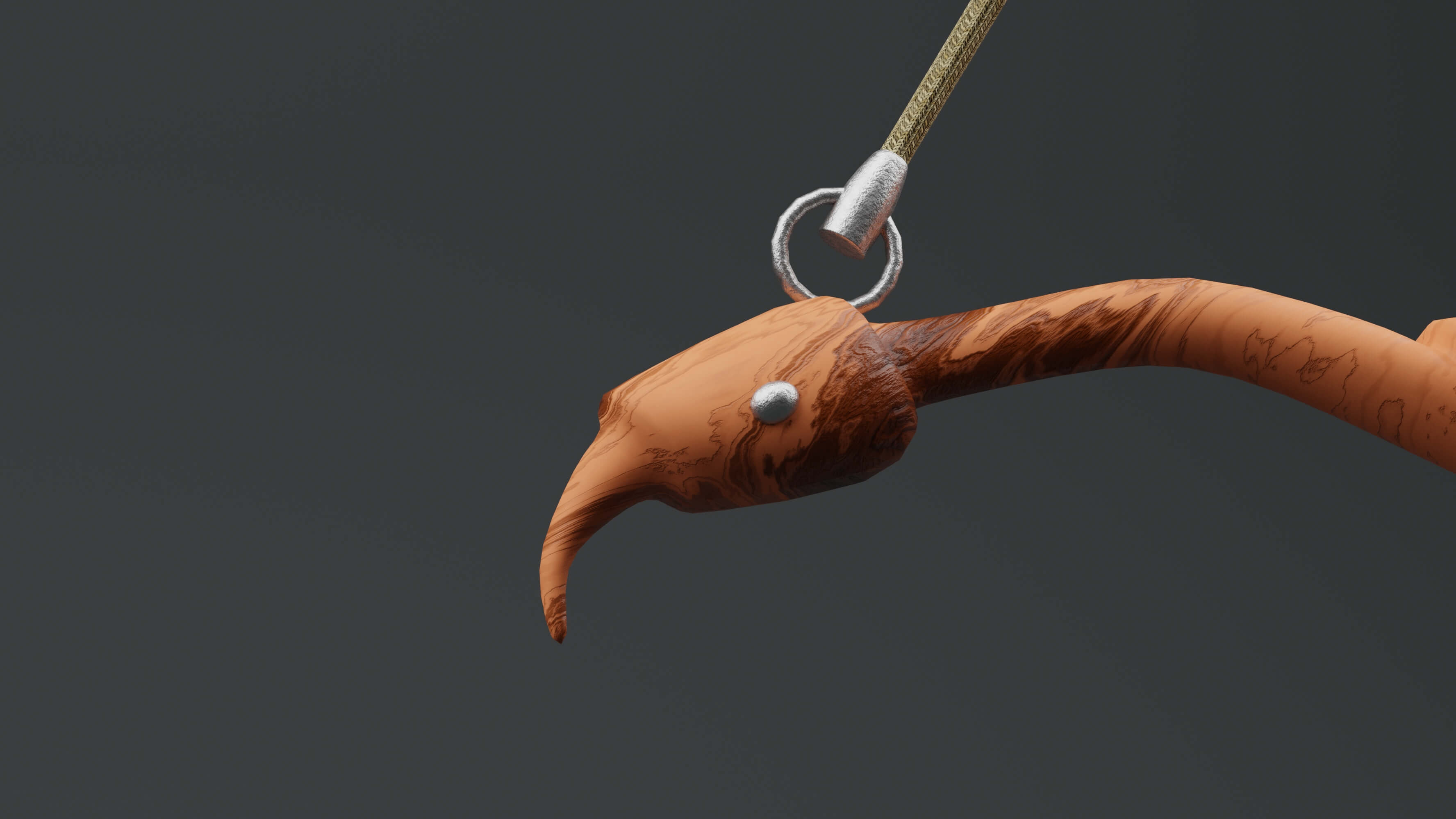 Wooden Archery Bow - 3D Model by ShehataDesigns