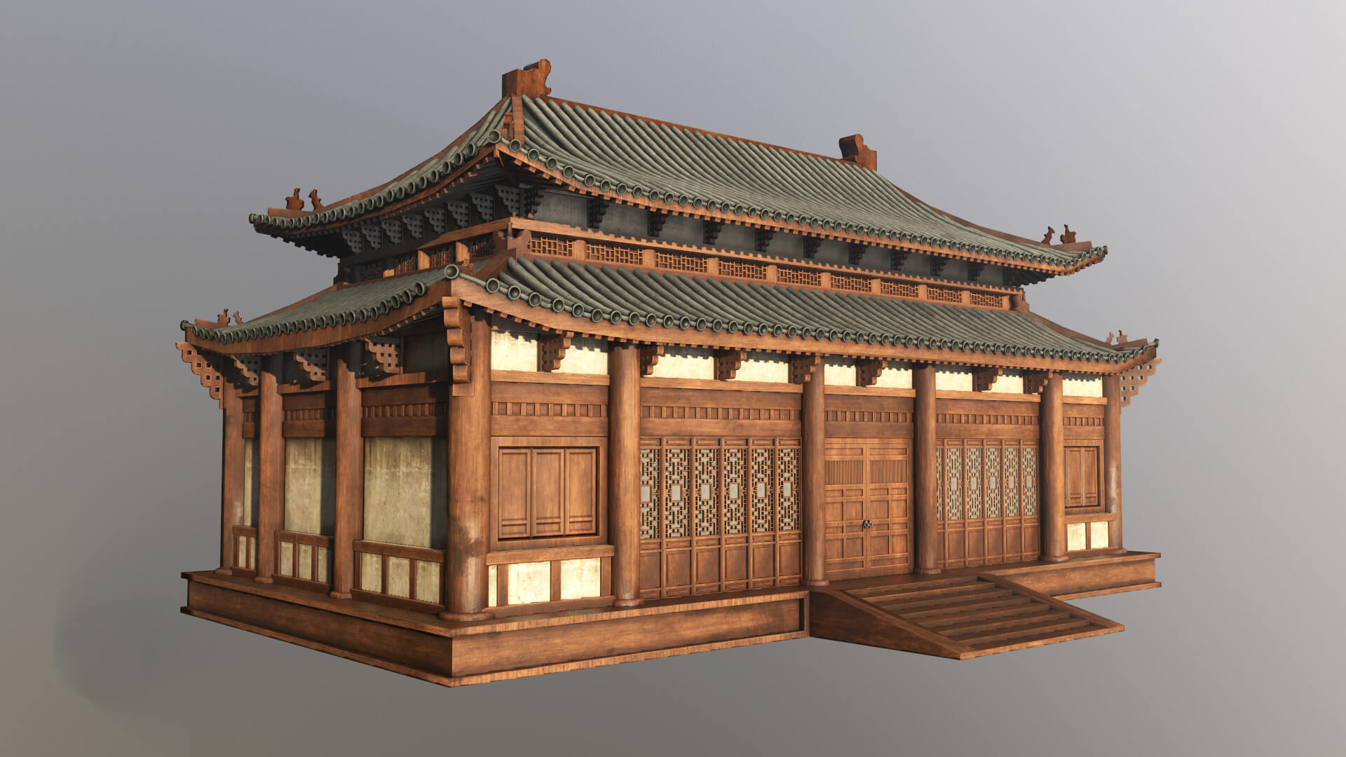 Asian Japanese Traditional Building Collection - 3D Model by sherazahmad
