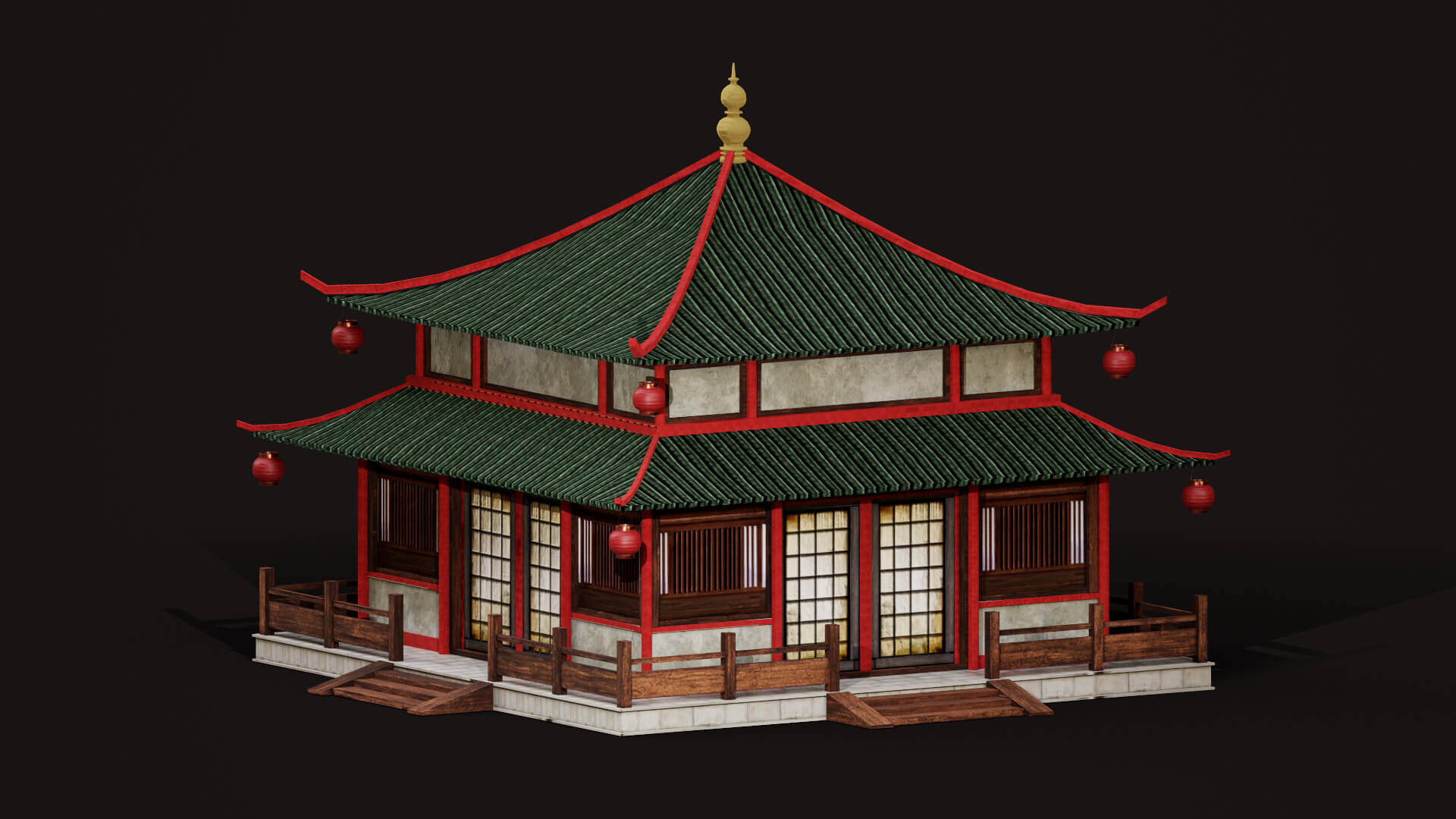 Asian Japanese Traditional Building Collection - 3D Model by sherazahmad