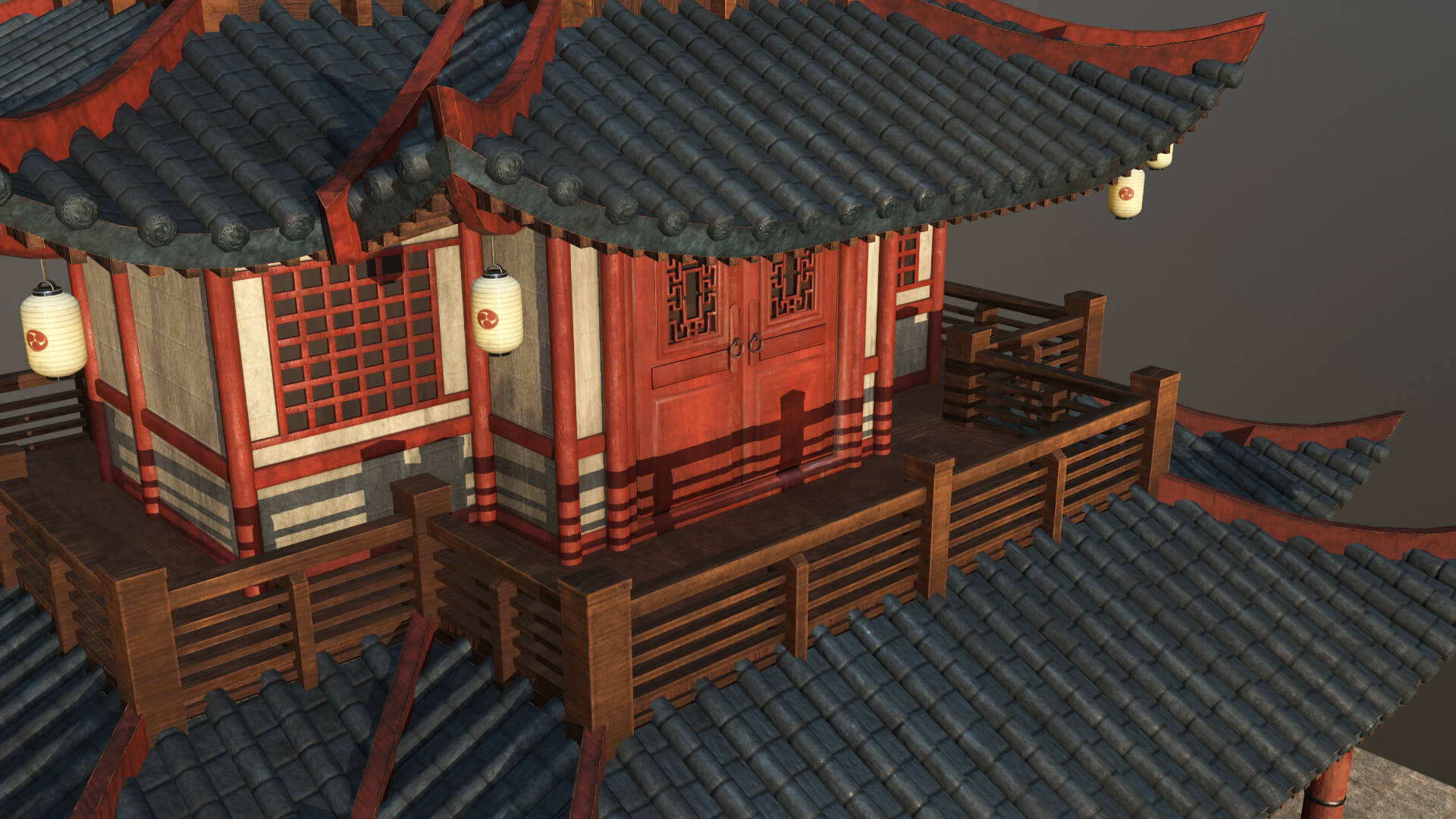 Asian Japanese Traditional Building Collection - 3D Model by sherazahmad