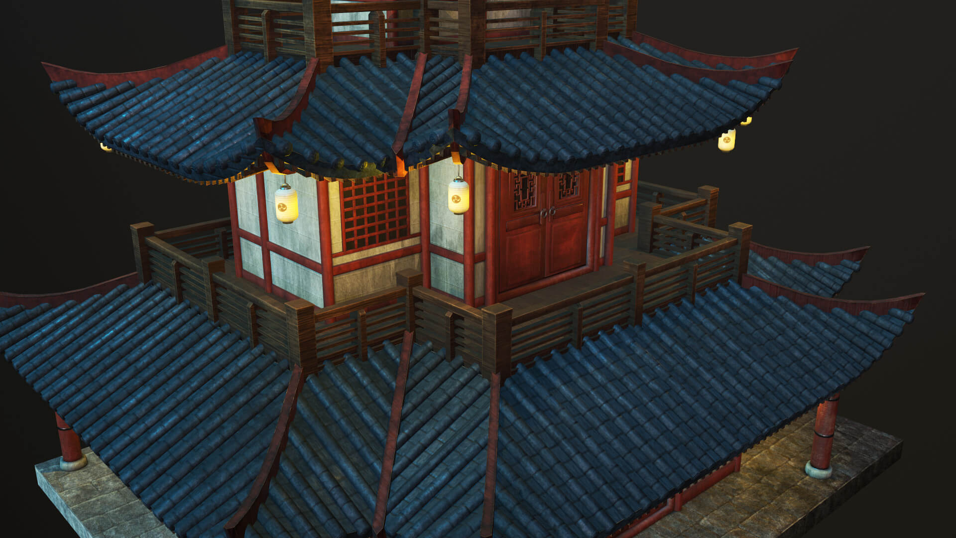 Asian Japanese Traditional Building Collection - 3D Model by sherazahmad