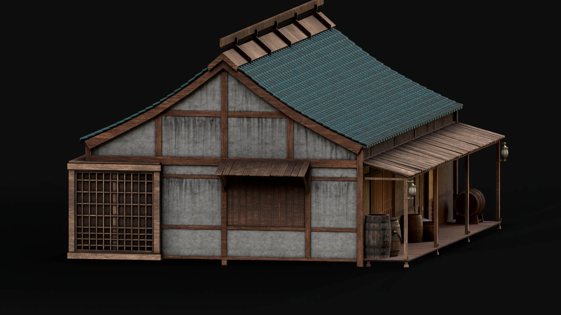 Asian Japanese Traditional Building Collection - 3D Model by sherazahmad