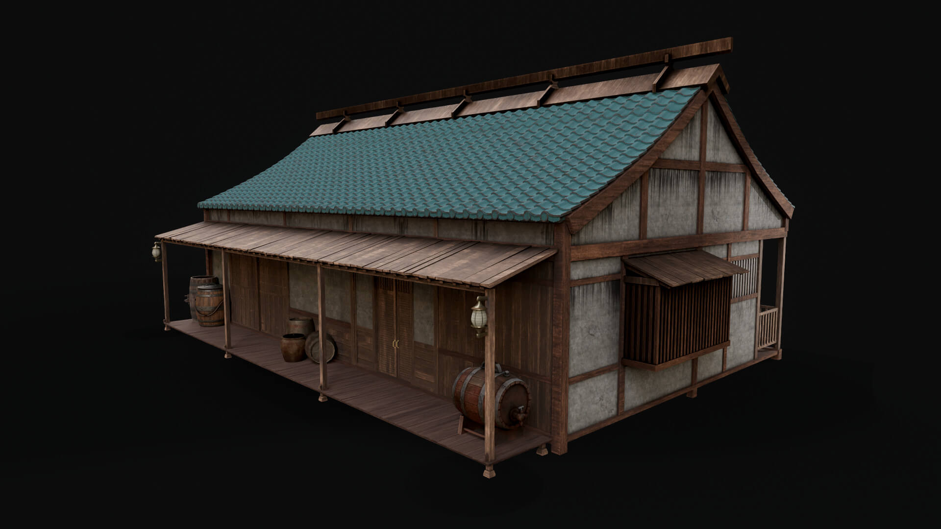 Asian Japanese Traditional Building Collection - 3D Model by sherazahmad