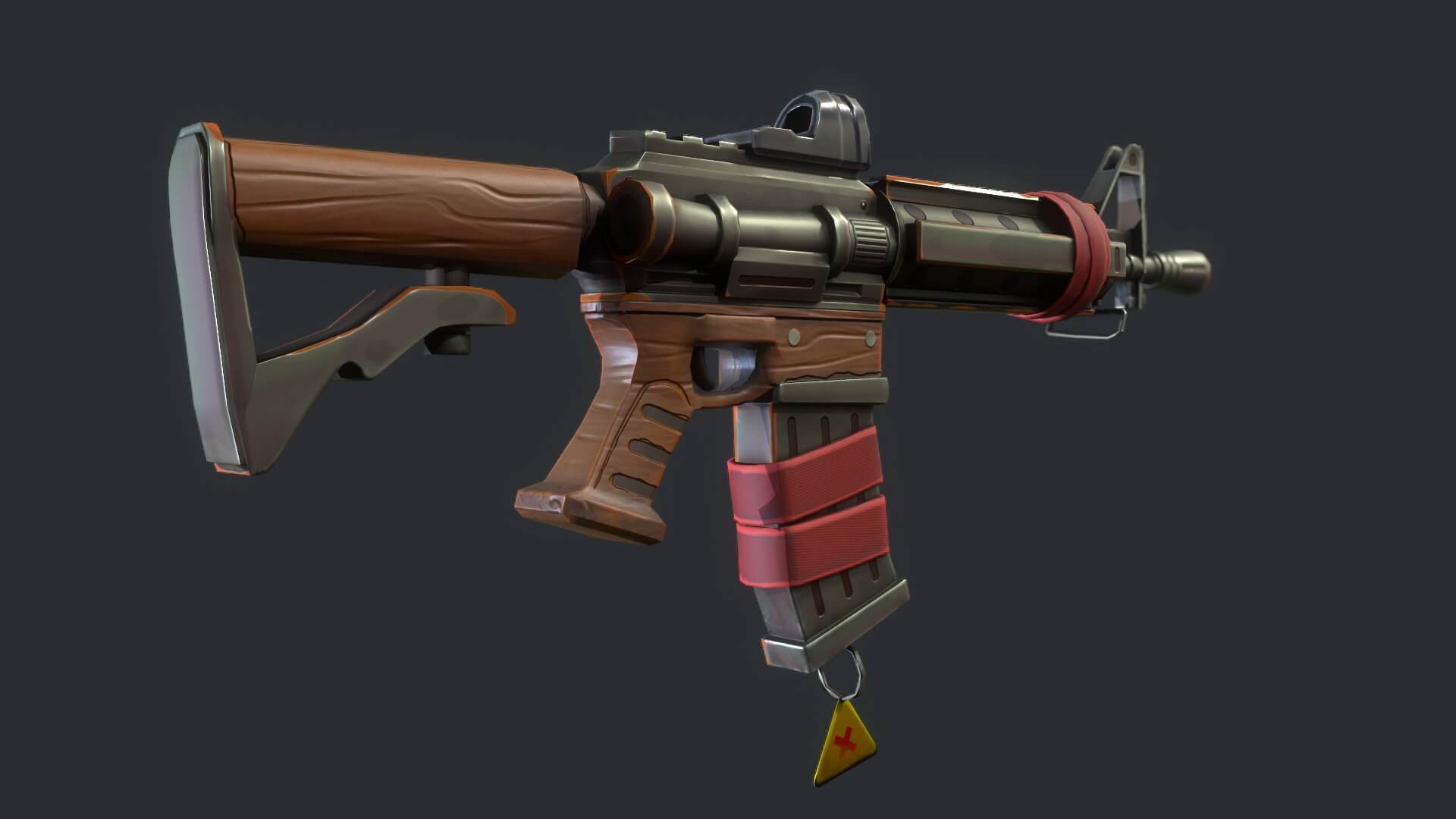 M4 Carbine Stylized Gun Refile - 3D Model by sherazahmad