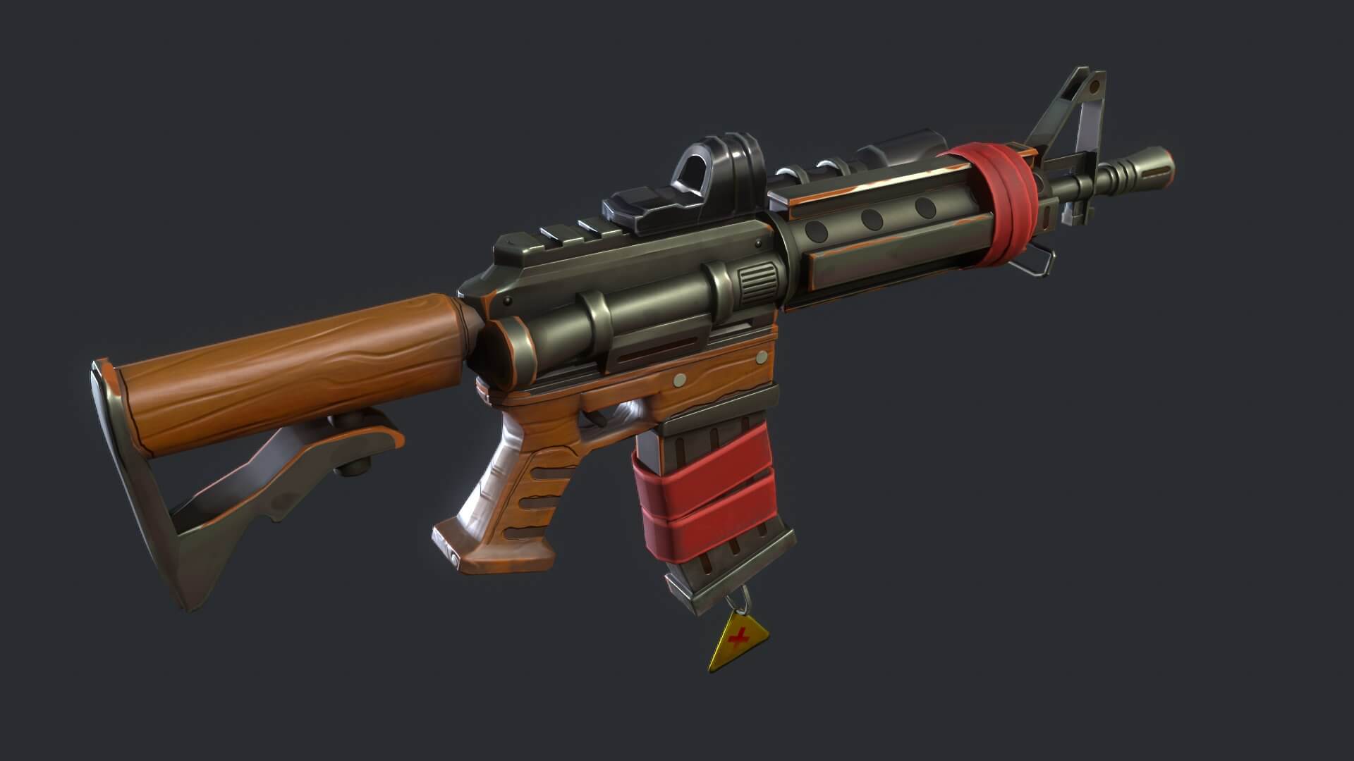 M4 Carbine Stylized Gun Refile - 3D Model by sherazahmad