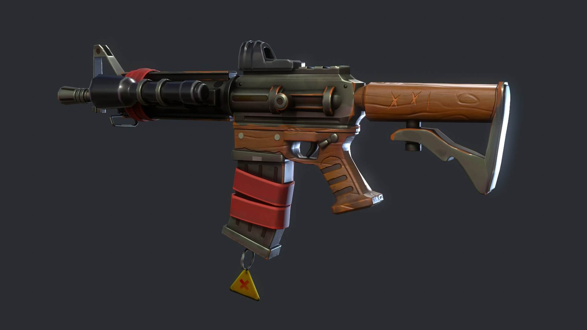 M4 Carbine Stylized Gun Refile - 3D Model by sherazahmad