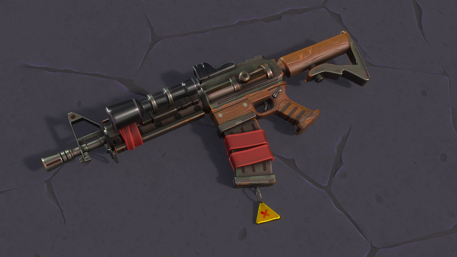 M4 Carbine Stylized Gun Refile - 3D Model by sherazahmad