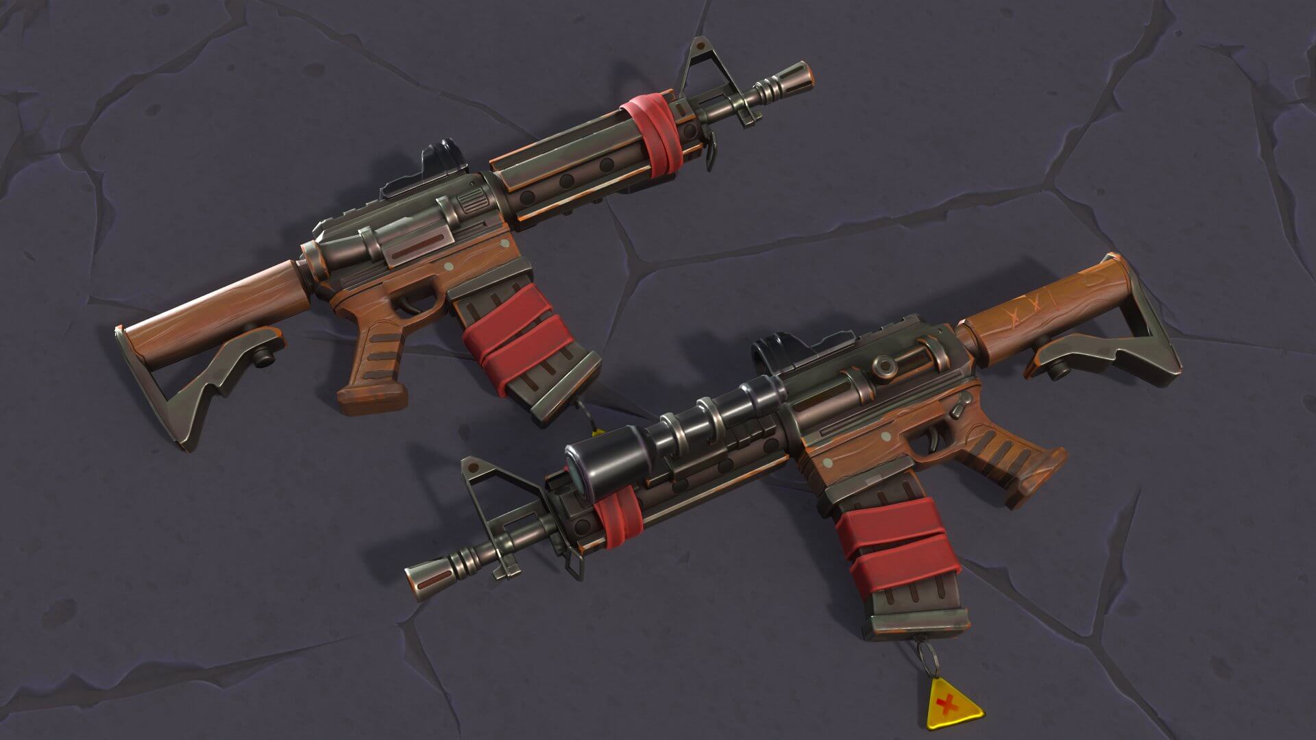 M4 Carbine Stylized Gun Refile - 3D Model by sherazahmad