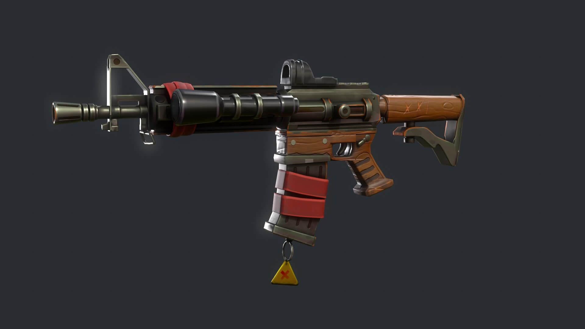 M4 Carbine Stylized Gun Refile - 3D Model by sherazahmad