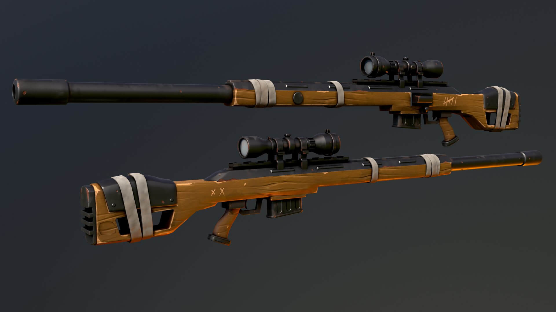 Warfare Magnum British Stylized Sniper - 3D Model by sherazahmad