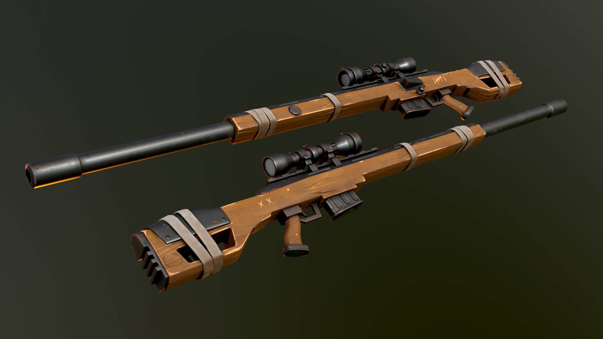 Warfare Magnum British Stylized Sniper - 3D Model by sherazahmad