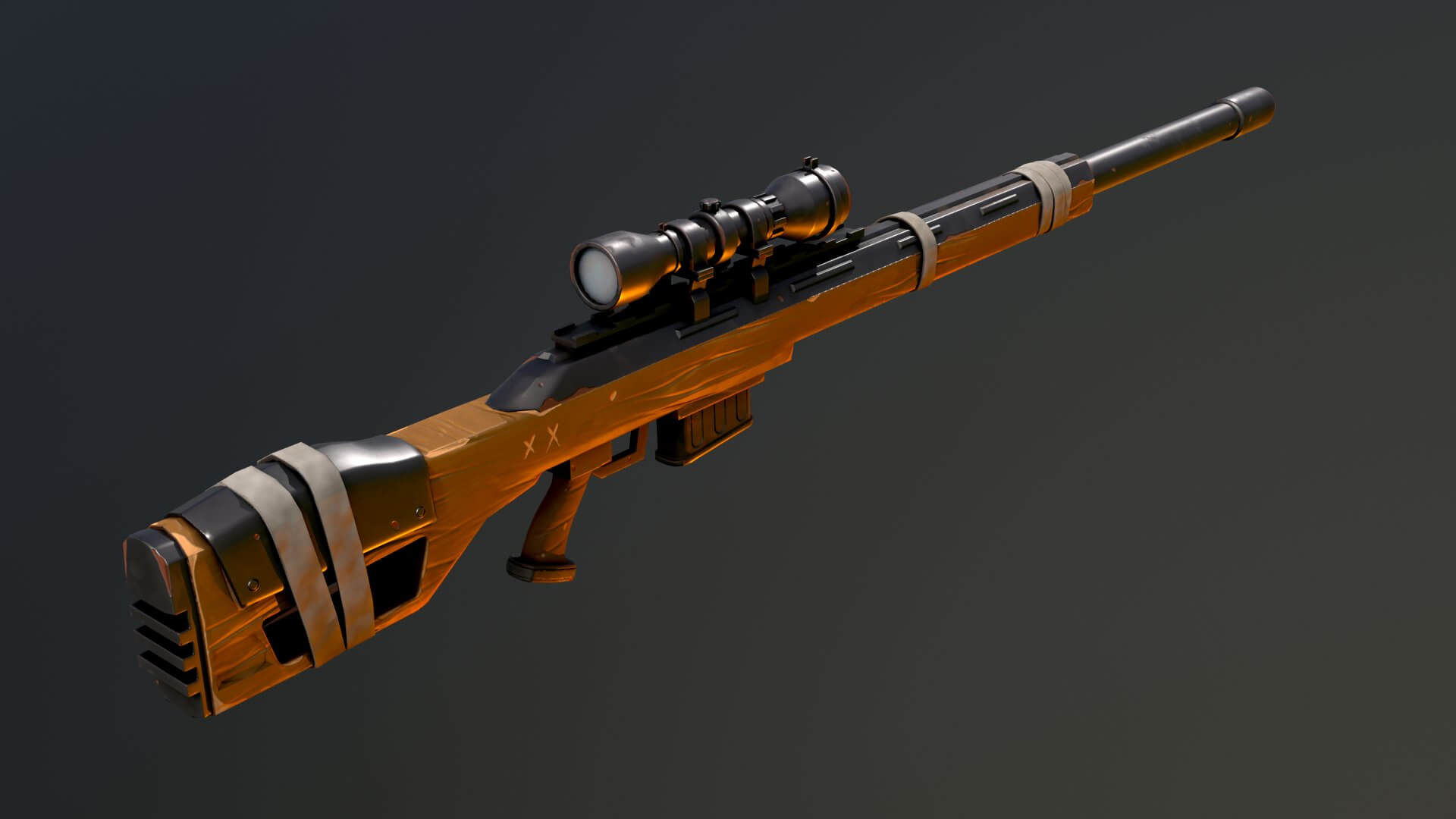 Warfare Magnum British Stylized Sniper - 3D Model by sherazahmad