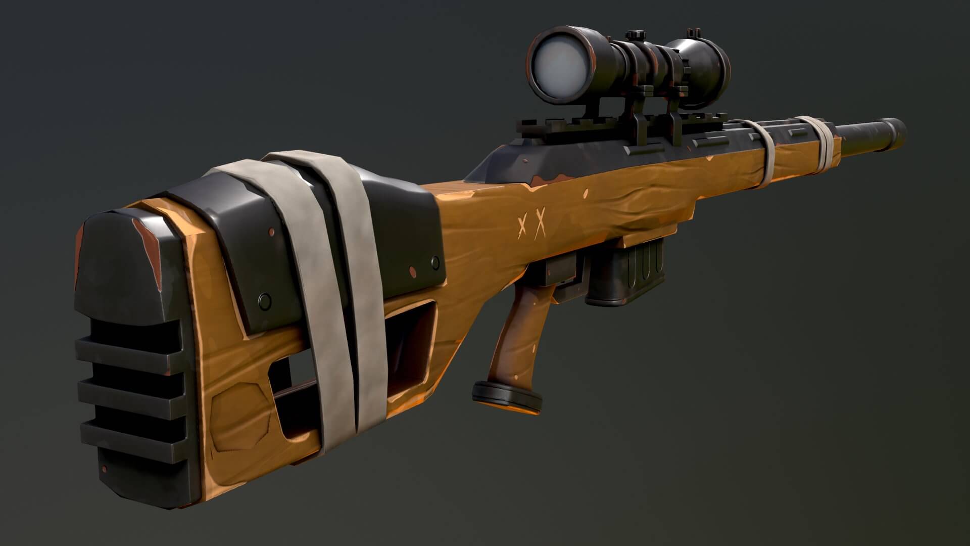 Warfare Magnum British Stylized Sniper - 3D Model by sherazahmad