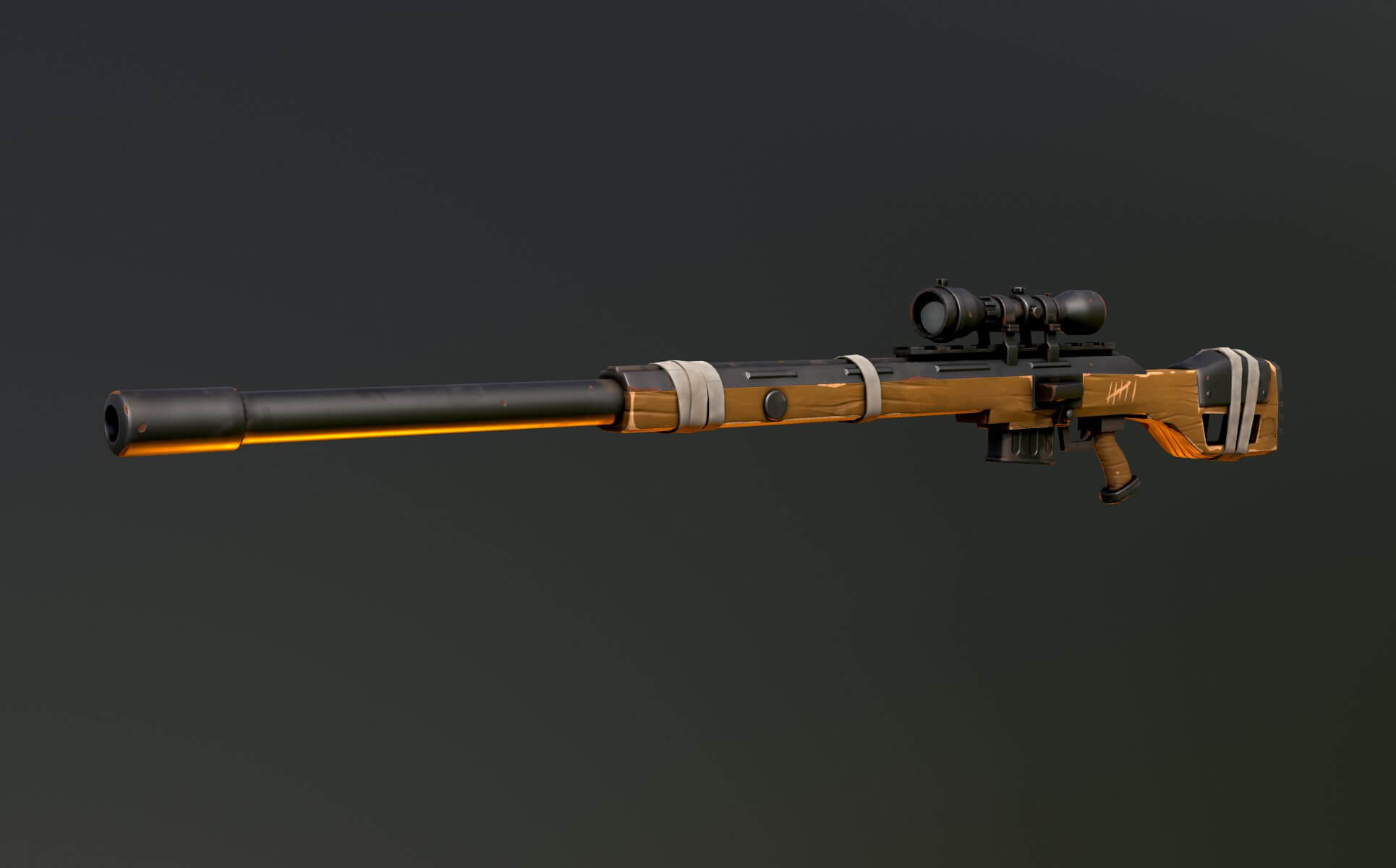 Warfare Magnum British Stylized Sniper - 3D Model by sherazahmad