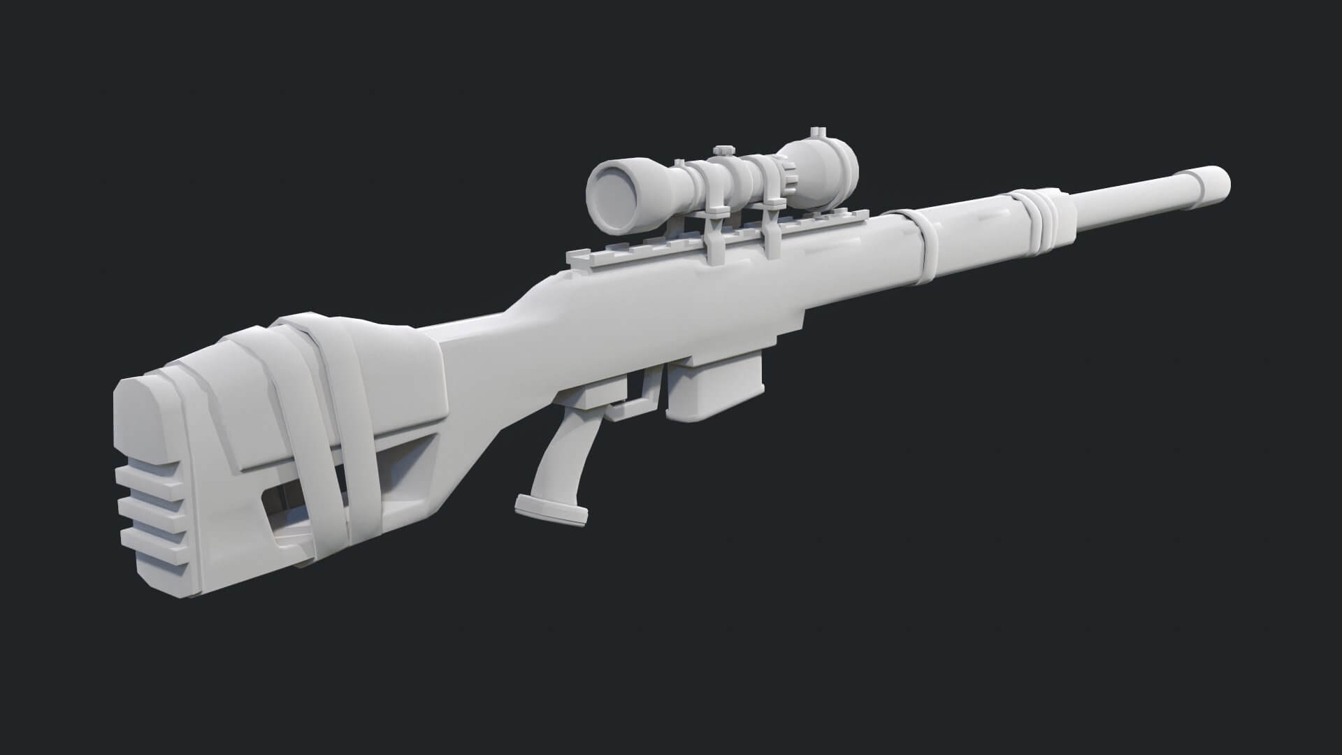 Warfare Magnum British Stylized Sniper - 3D Model by sherazahmad