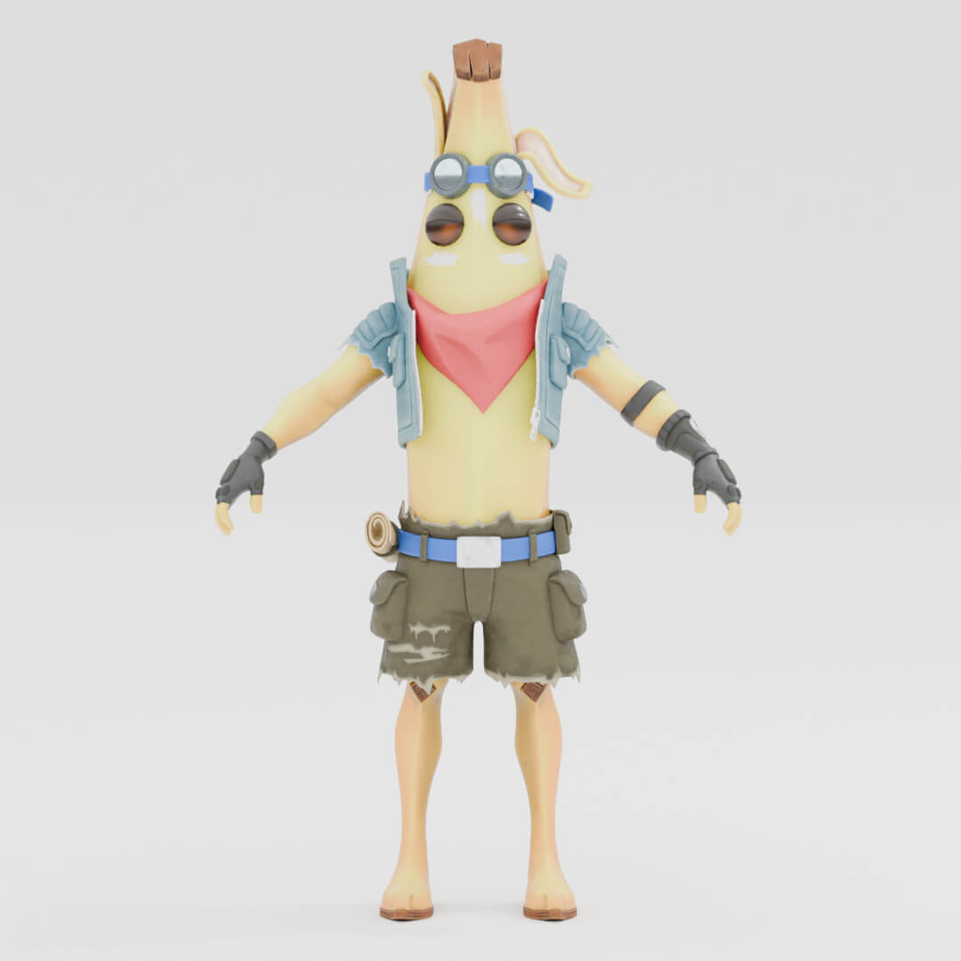 Adventure Peely - Fortnite 3D Model by Shevraar
