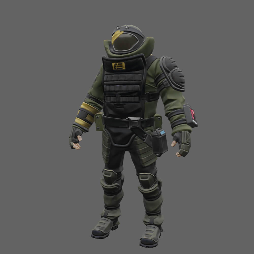 Bomb Squad - Fortnite 3D Model by Shevraar