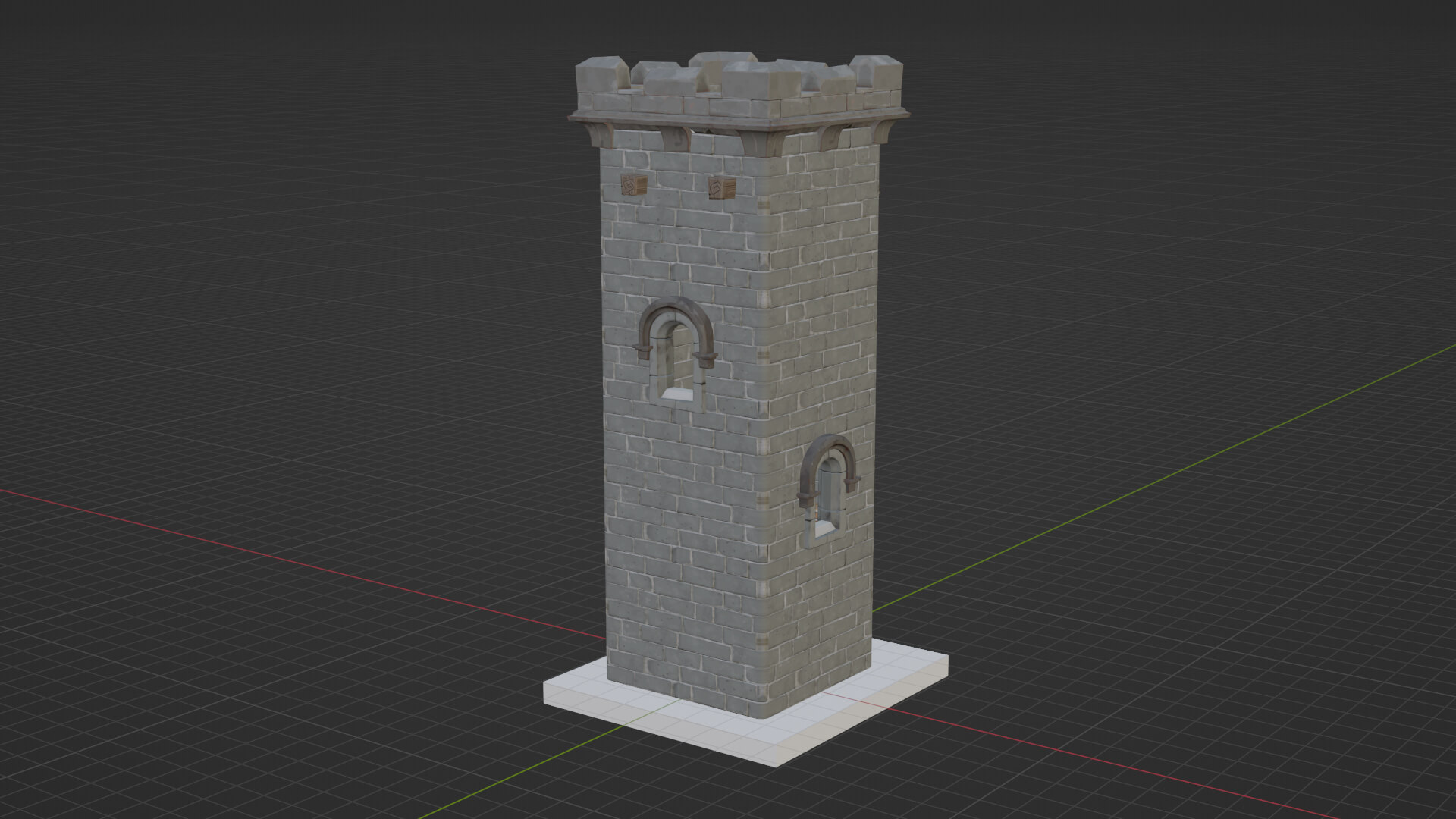 Castle Scout Tower - Fortnite 3D Model by Shevraar
