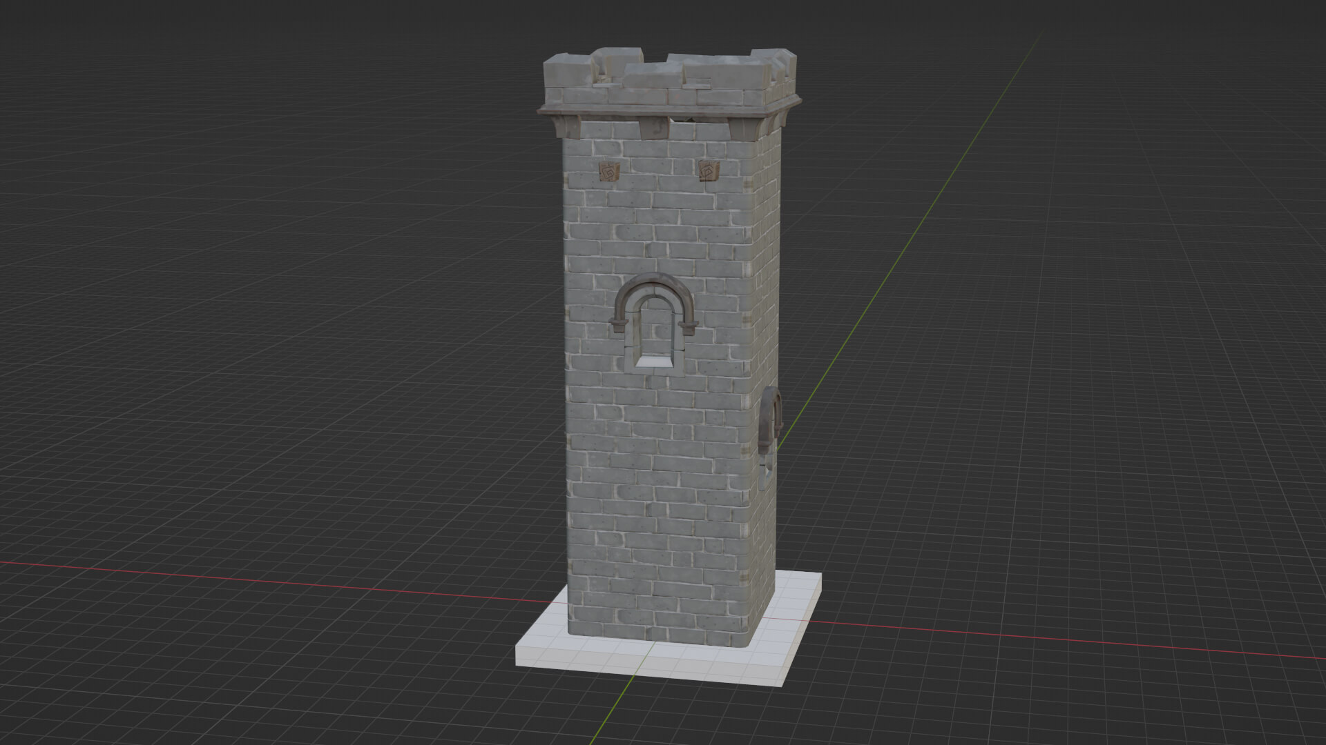 Castle Scout Tower - Fortnite 3D Model by Shevraar
