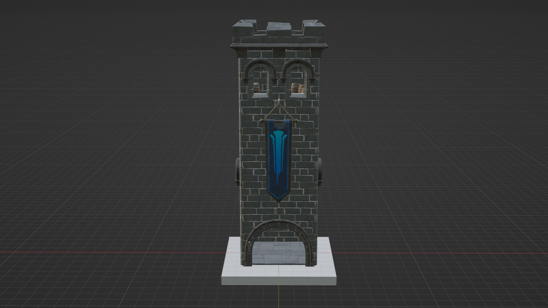 Castle Scout Tower - Fortnite 3D Model by Shevraar