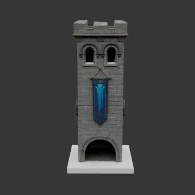 Castle Scout Tower - Fortnite 3D Model by Shevraar
