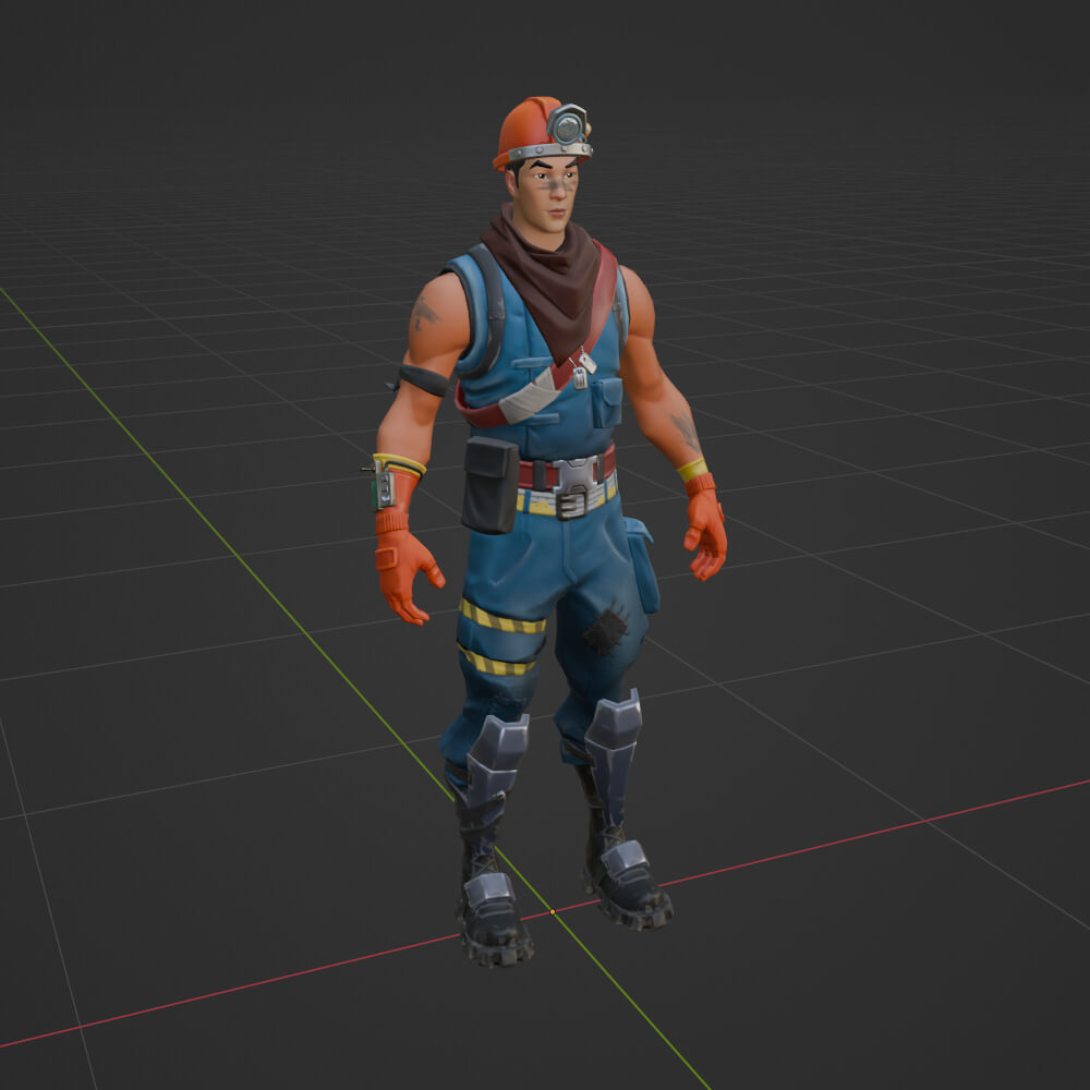 Cole - Fortnite 3D Model by Shevraar