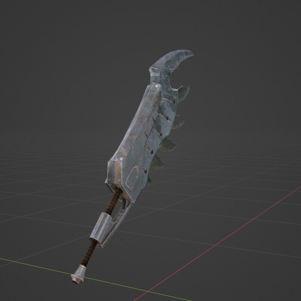 Defender Great Sword - Monster Hunter World 3D Model by Shevraar
