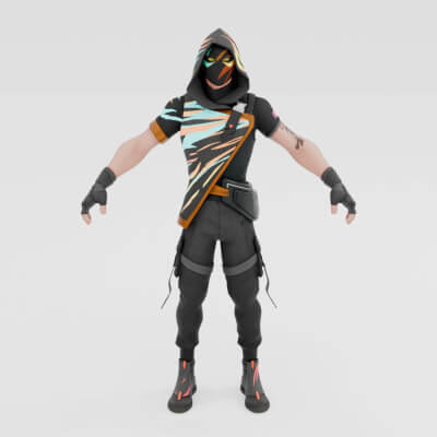 FNCS Champion Seeker - Fortnite 3D Model by Shevraar