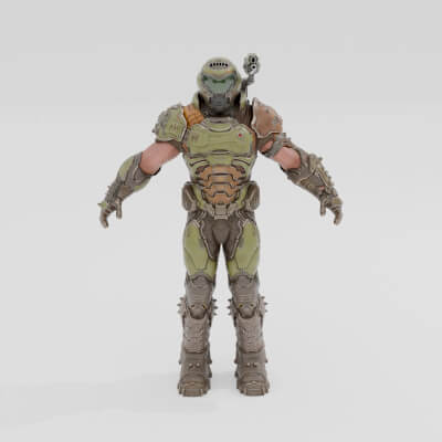 Doom Slayer - Fortnite 3D Model by Shevraar