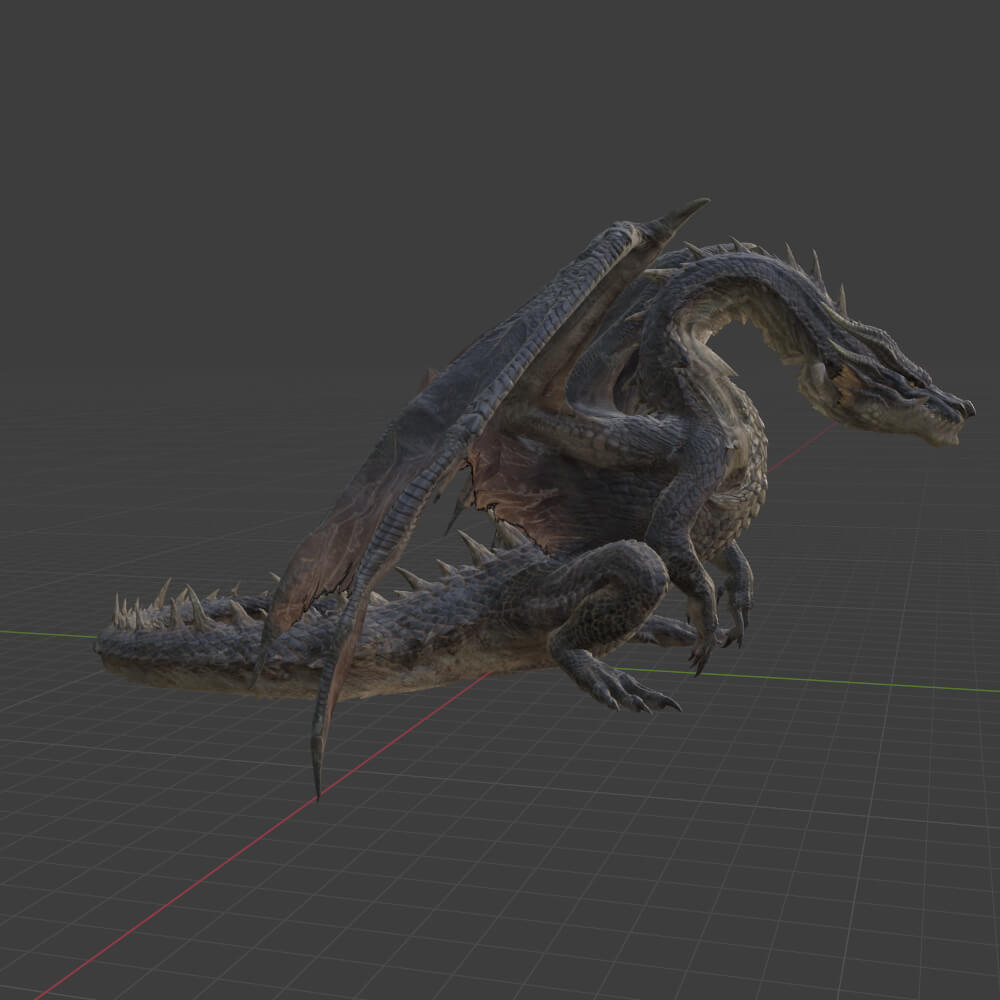 Fatalis - Monster Hunter World 3D Model by Shevraar