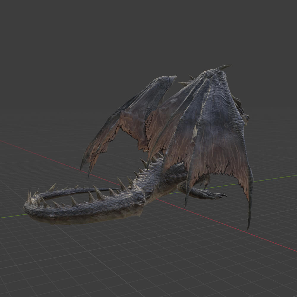 Fatalis - Monster Hunter World 3D Model by Shevraar
