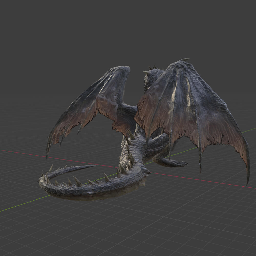 Fatalis - Monster Hunter World 3D Model by Shevraar