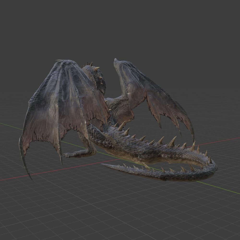 Fatalis - Monster Hunter World 3D Model by Shevraar