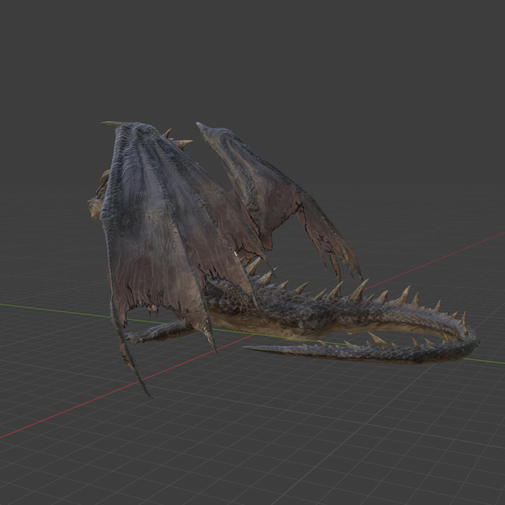 Fatalis - Monster Hunter World 3D Model by Shevraar