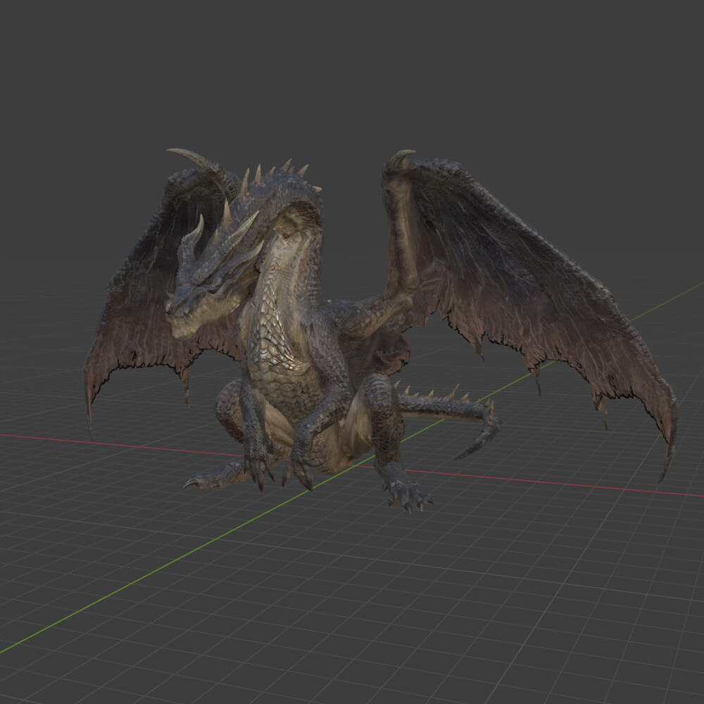 Fatalis - Monster Hunter World 3D Model by Shevraar