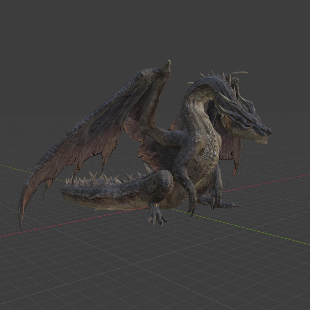 Fatalis - Monster Hunter World 3D Model by Shevraar