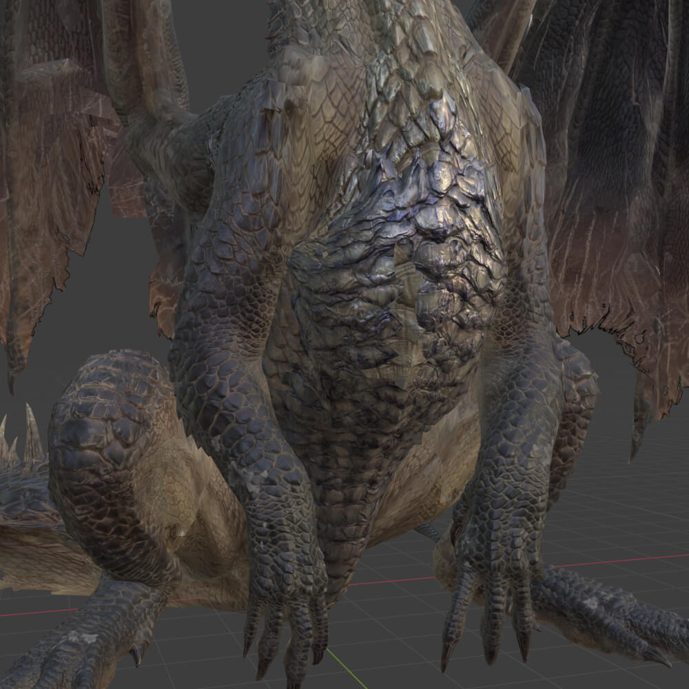 Fatalis - Monster Hunter World 3D Model by Shevraar