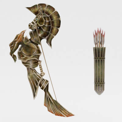 Blend 3D Models | Weapons | Bows | RenderHub