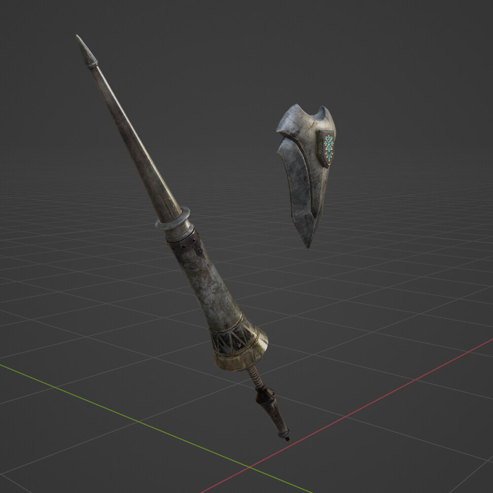 Iron Lance - Monster Hunter World 3D Model by Shevraar